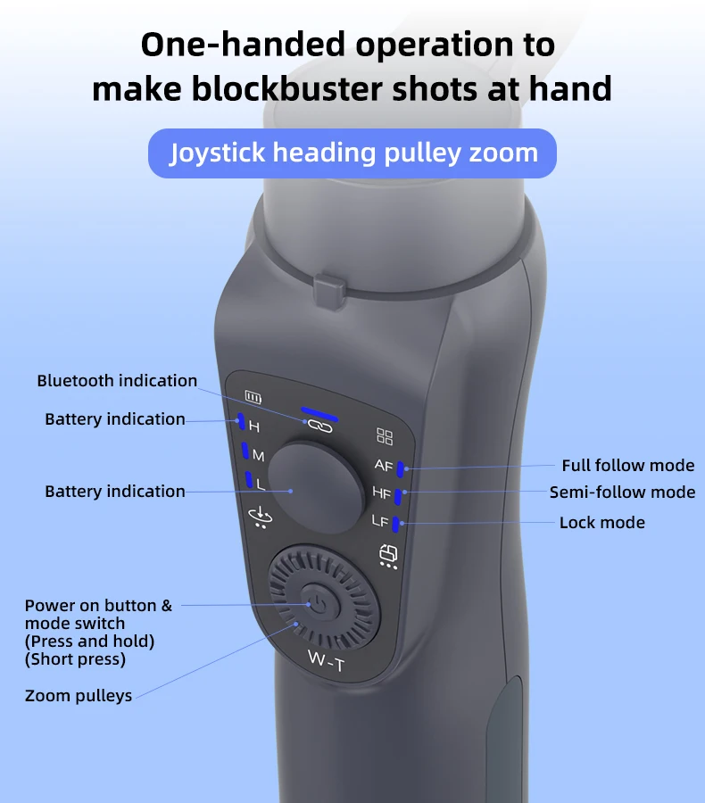 Yesido High-precision Gyroscope Face Tracking Tripod Intelligent 3-axis ...