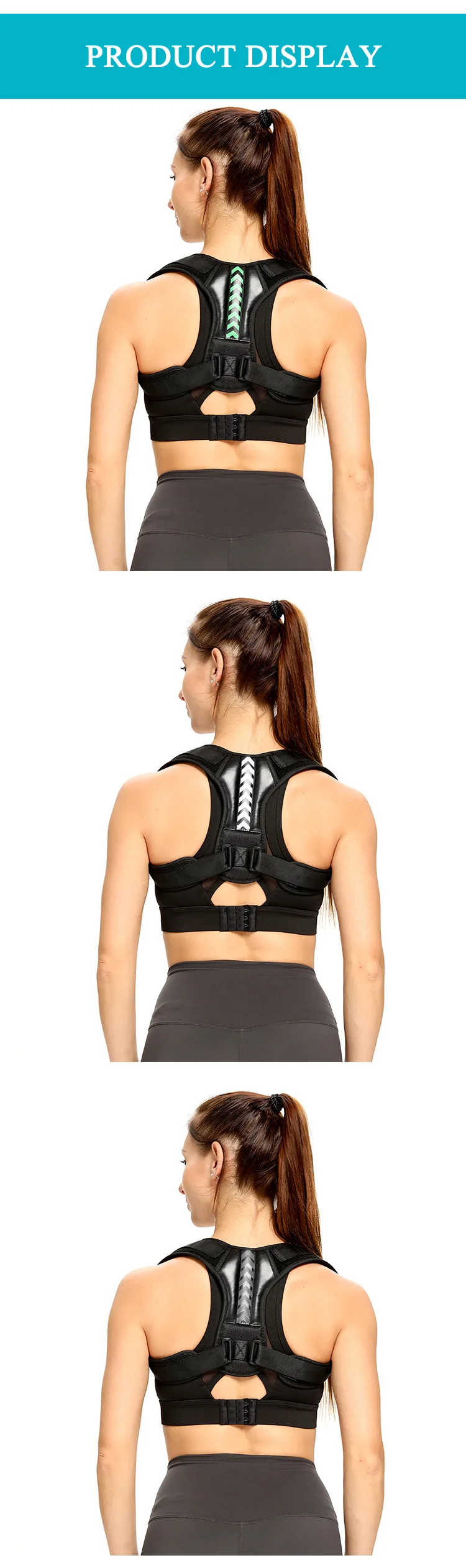 Back Strap Posture Corrector - Adjustable & Durable Support