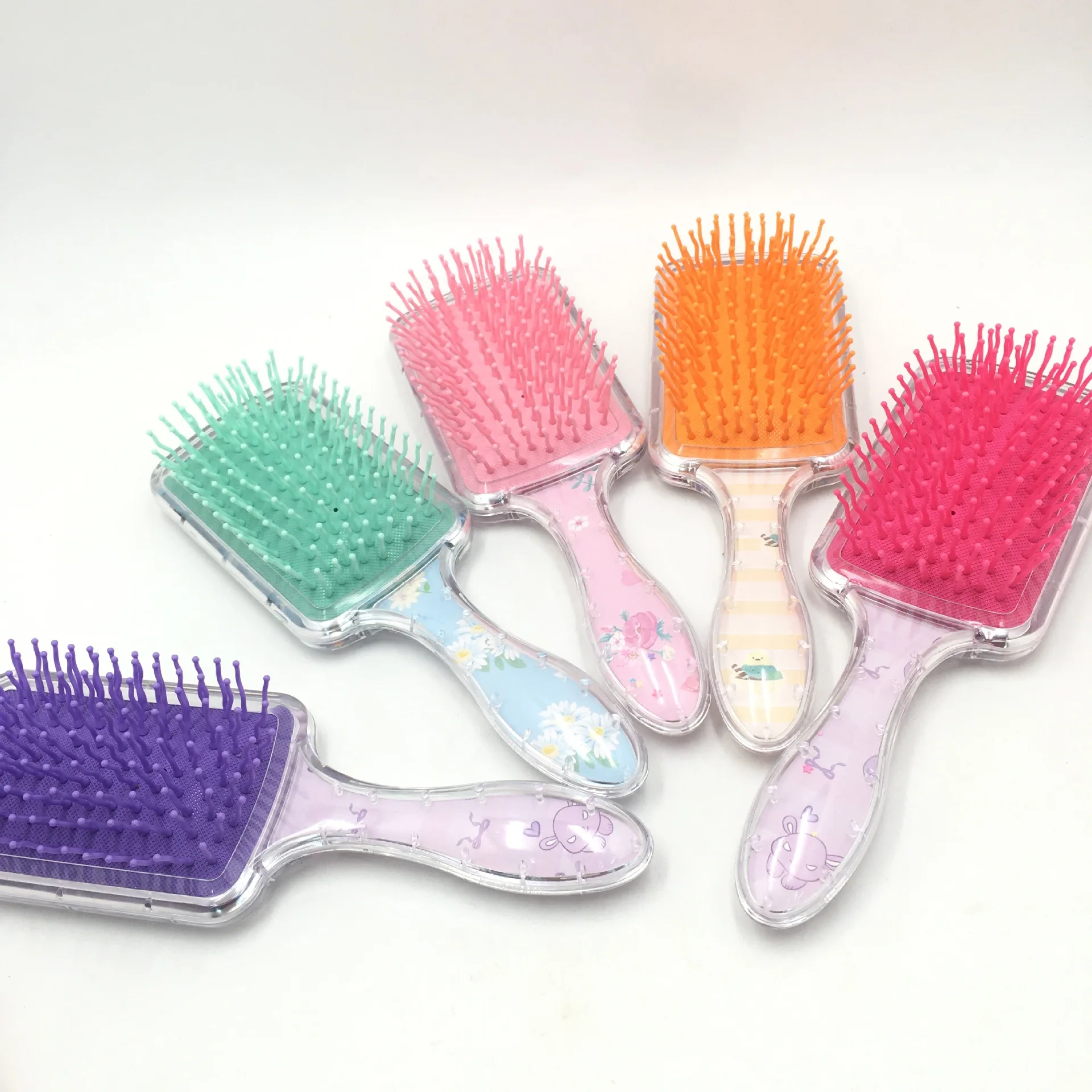 Dhf356 Hot Sanrioed Square Round Shape Hair Comb Anime Kuromi Pochacco ...