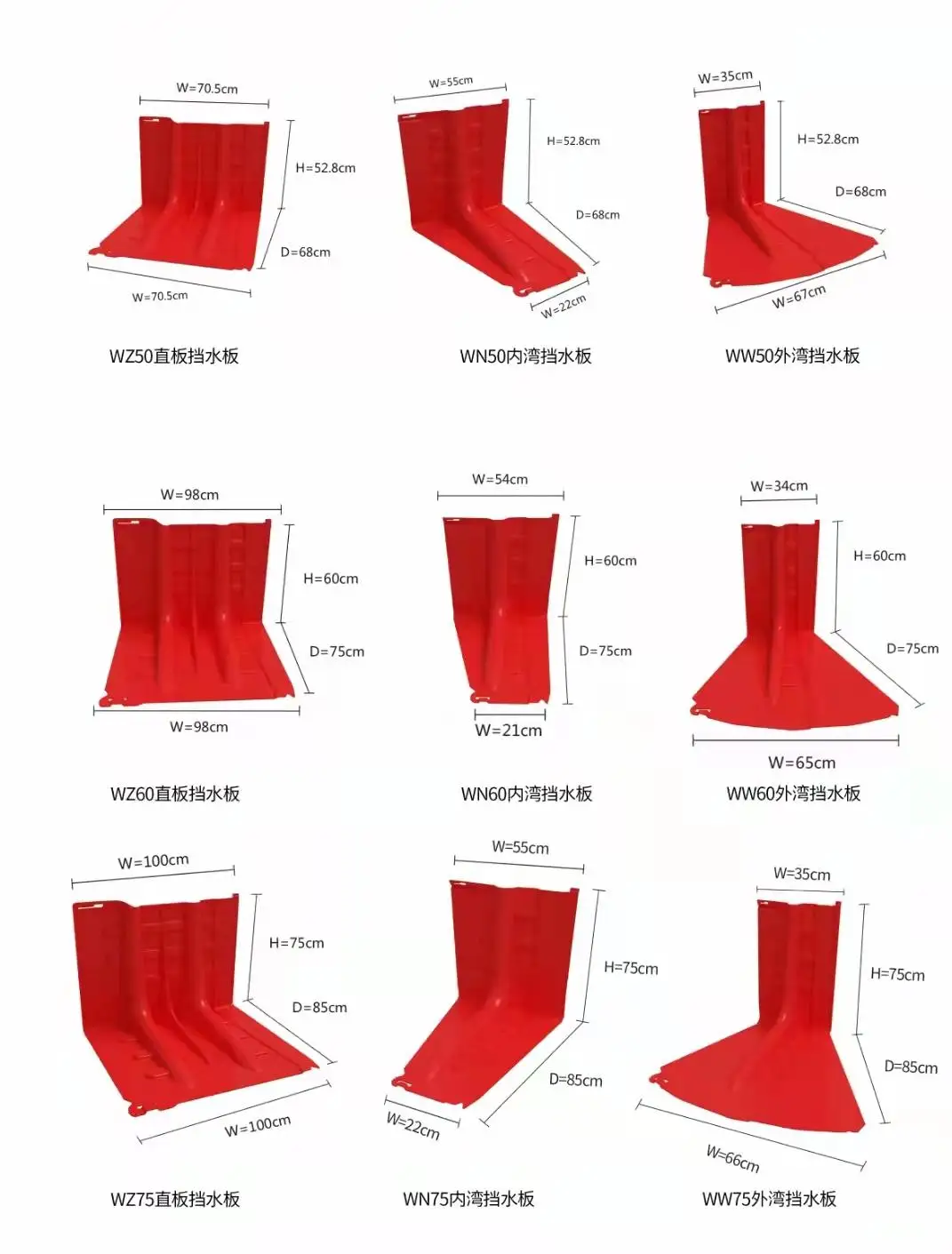 Water Baffle Plastic Flood Baffle Underground Garage Flood Gate Store ...