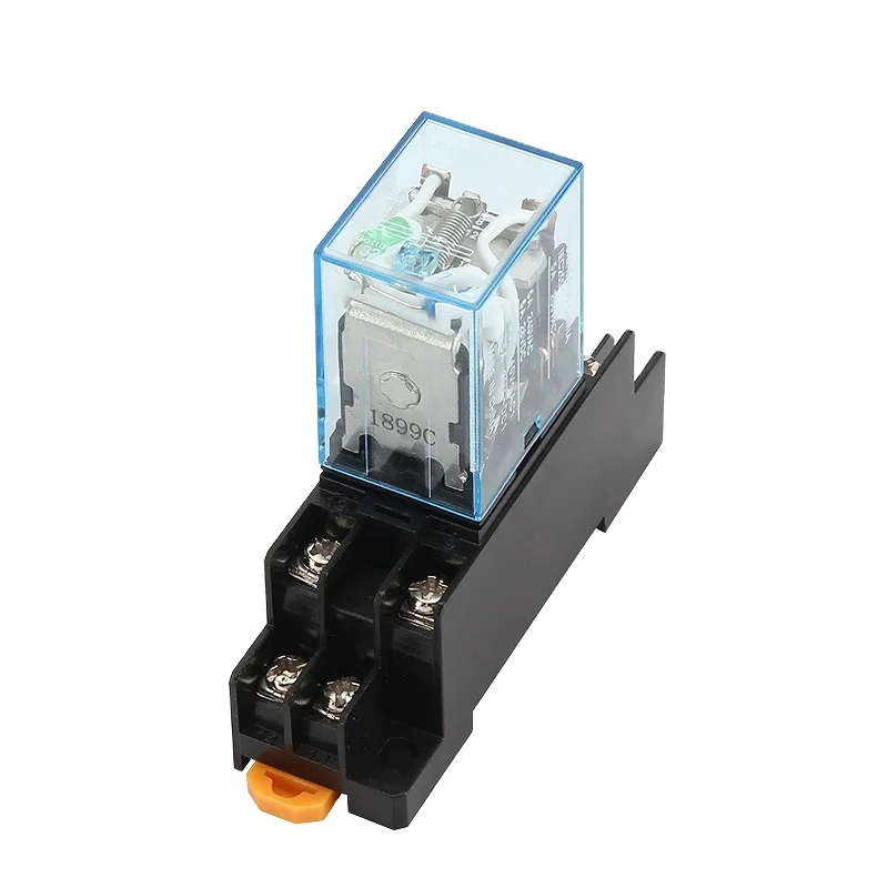 Intermediate Relay My2nj Plug-in Relay Dc Ac12v 24v Ac110v 220v 380v 5a Silver Contact Hh52p ...