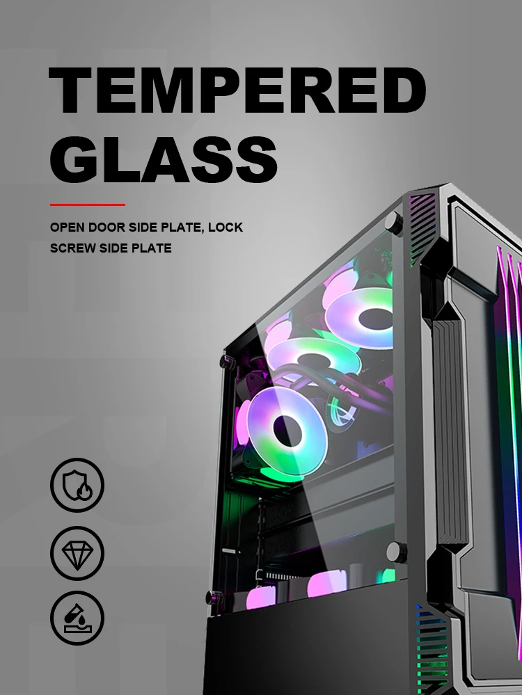 E-ATX Full Tower Computer Case with DVD Rom Cooler Deluxe RGB