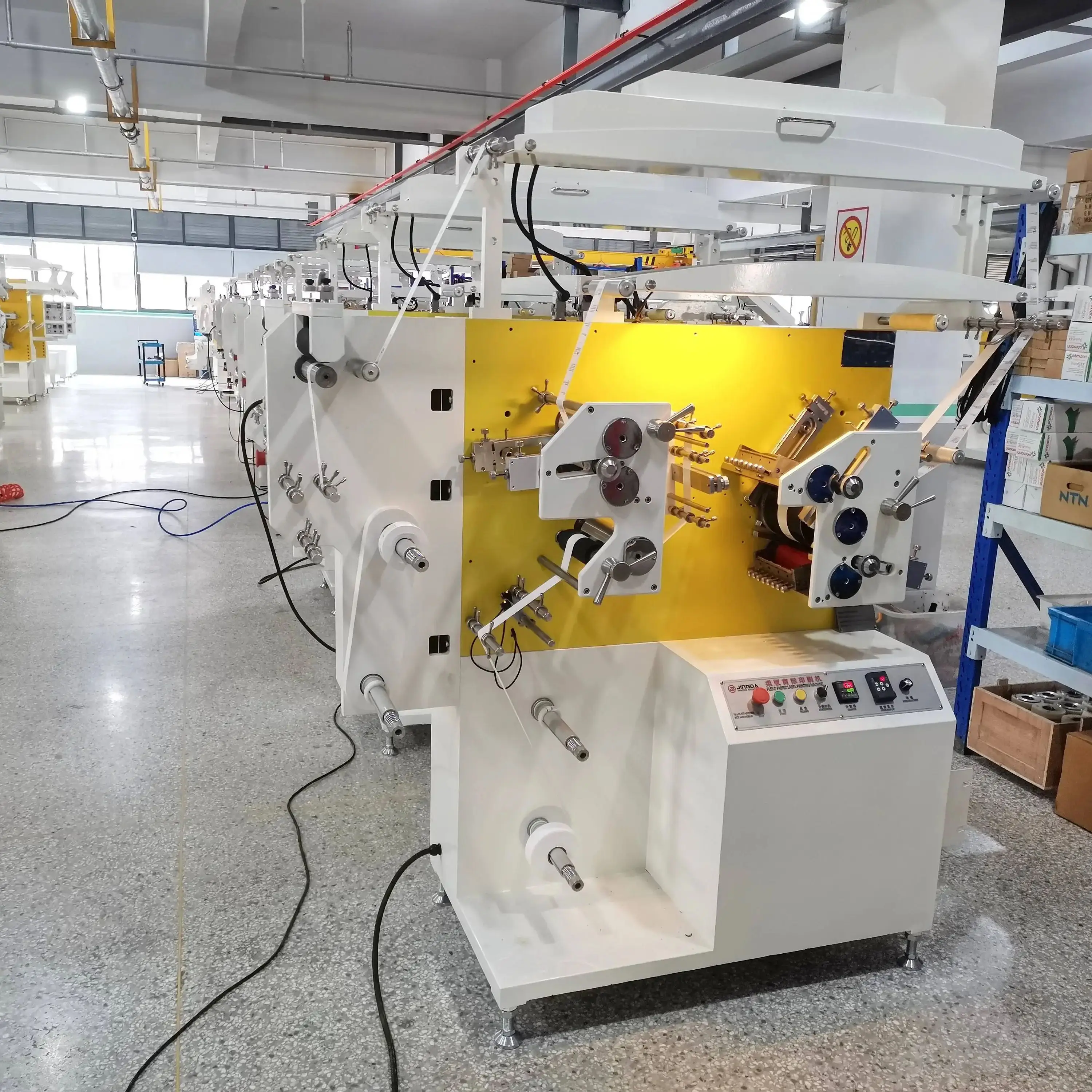 2+1 Colors Cloth Label Printing Machine Garment Wash Care Label ...