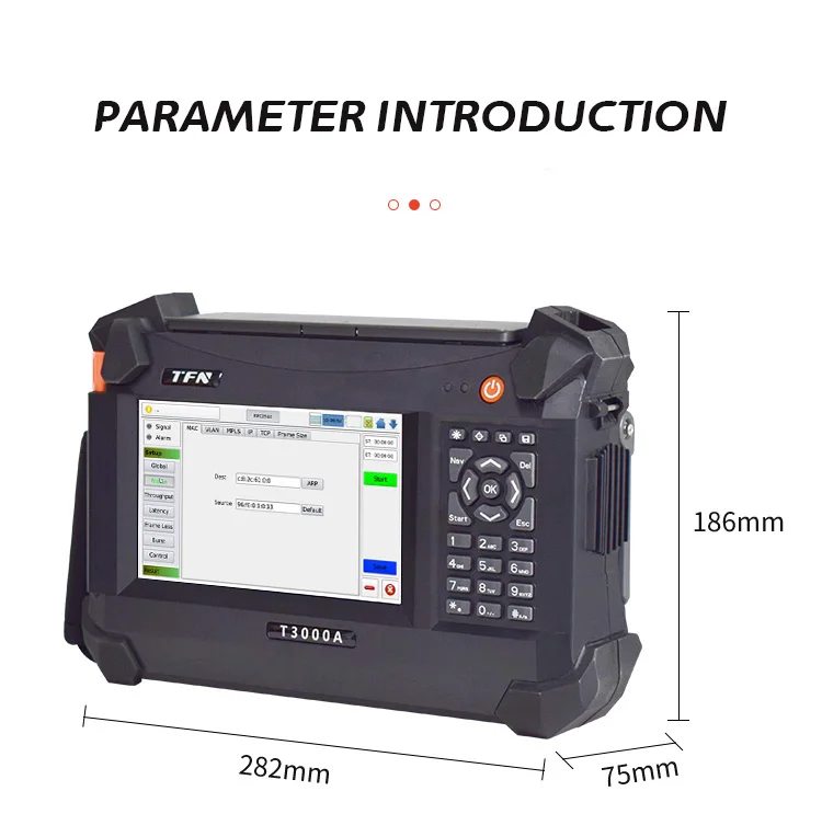 Tfn T3000a 10g Multifunction Network Analyzer Rj45 Lan Cable Tester ...