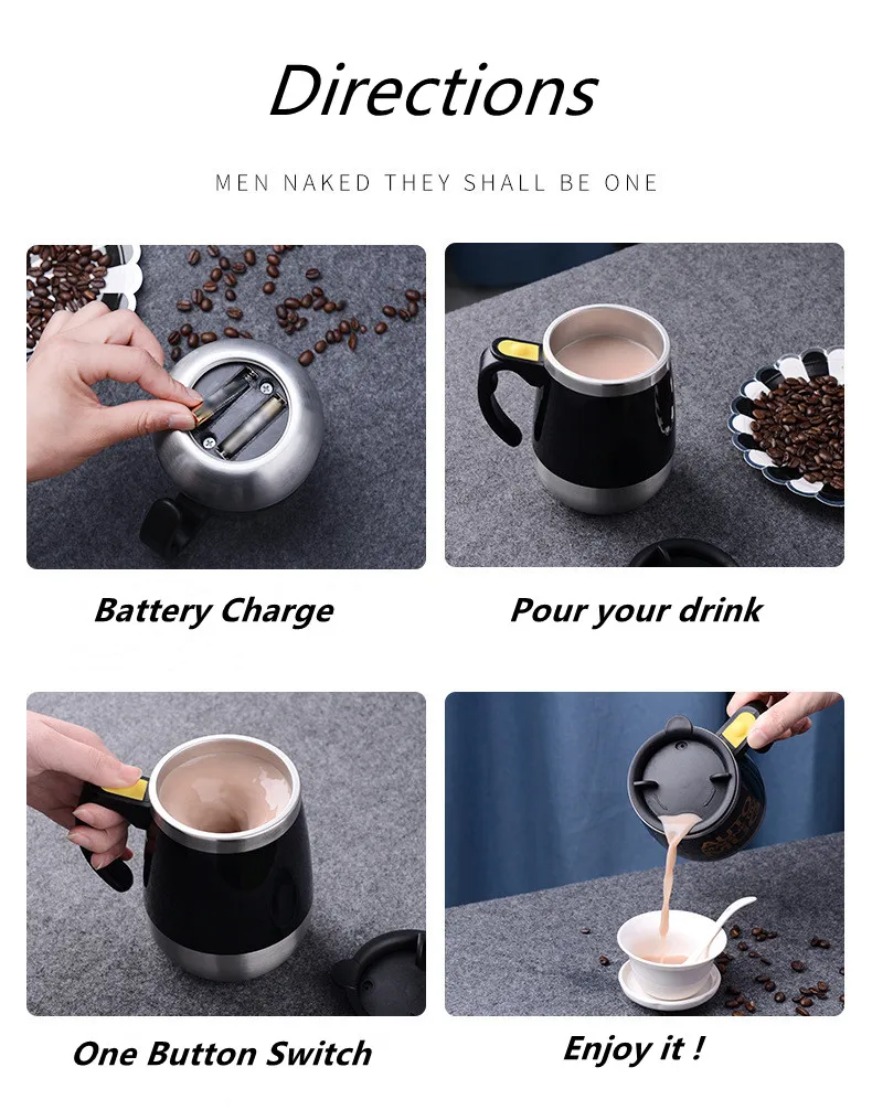 New Trendy Oem Odm Support Self Stirring Mug Auto Mixing Coffee Cup ...
