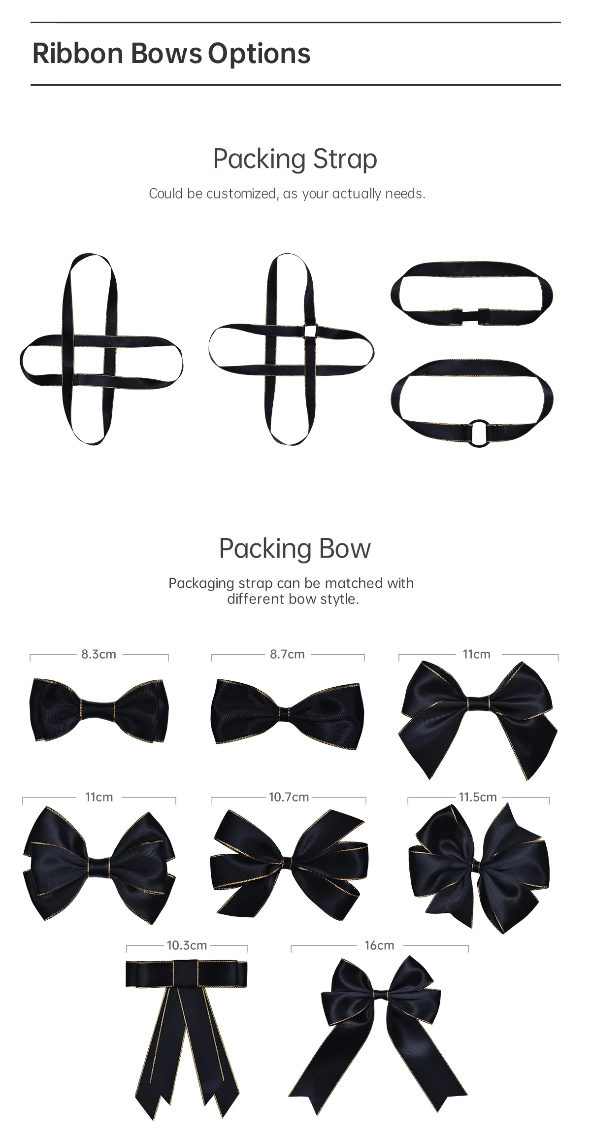 Yama Ribbon Custom Decorative Pre Tied Elastic Neck Satin Ribbon Bow ...