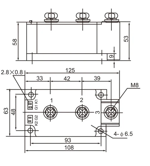 Md800a Single Photodiode Diode Module Rectifier 1600v Pv Photovoltaic ...