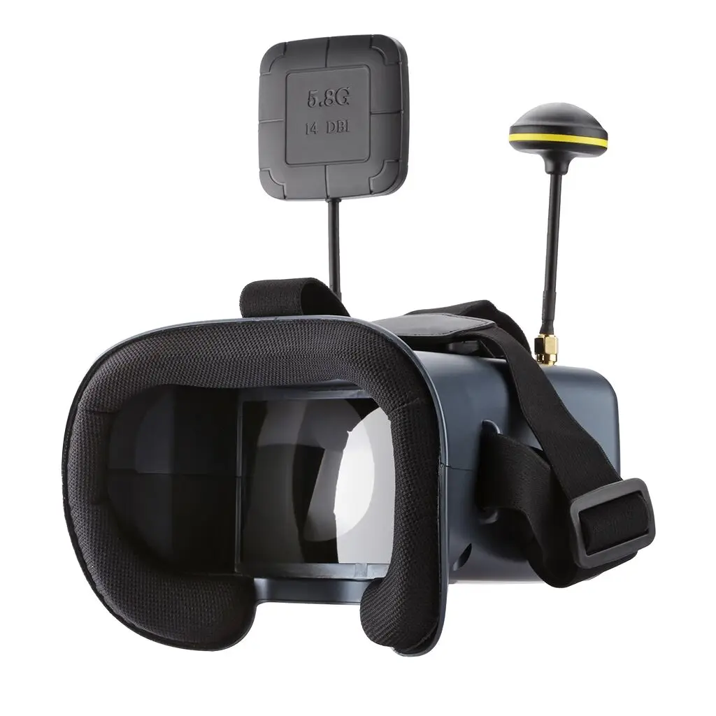 008D Virtual Reality VR Glasses FPV 5.8G Image Transmission Blue VR Glasses 4.3 Inch Display ...