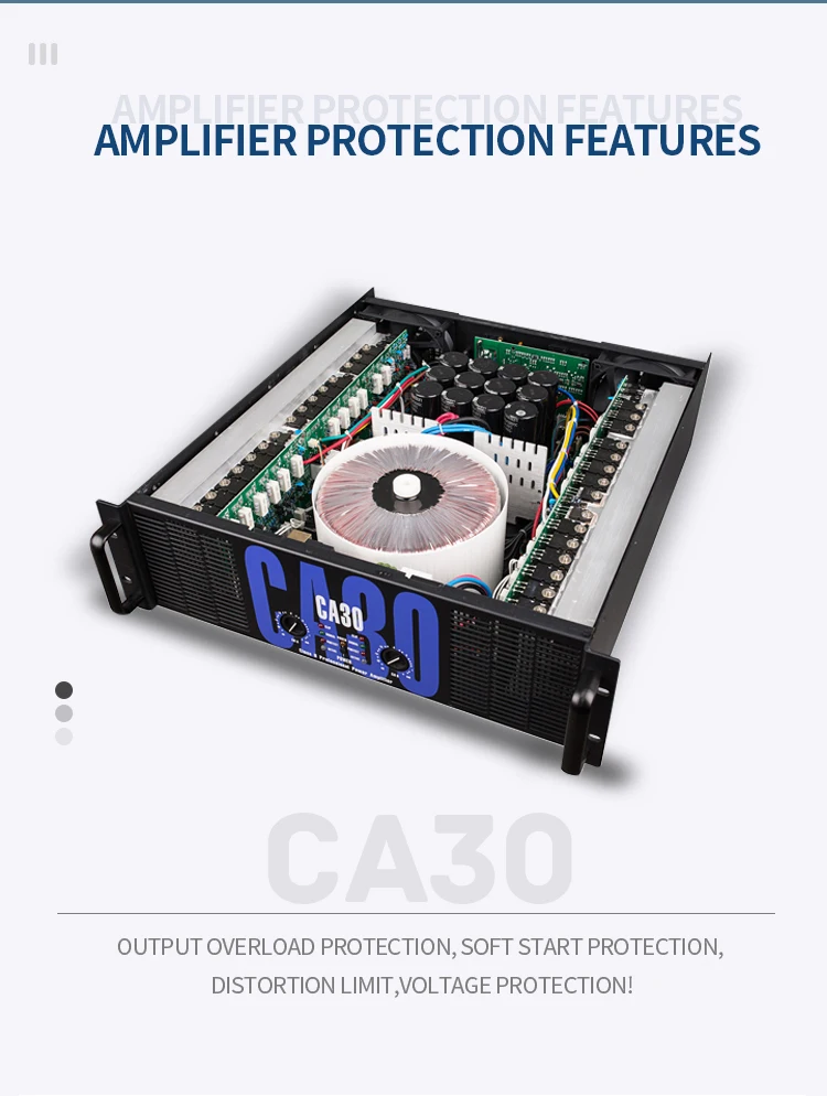 Ca Sound Stereo Subwoofer Power Amplifier Professional 1300 Watts Class H 2-channel Power ...