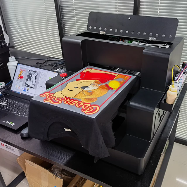 DTG Printer - Efficient A4 Size T-Shirt Printing Machine