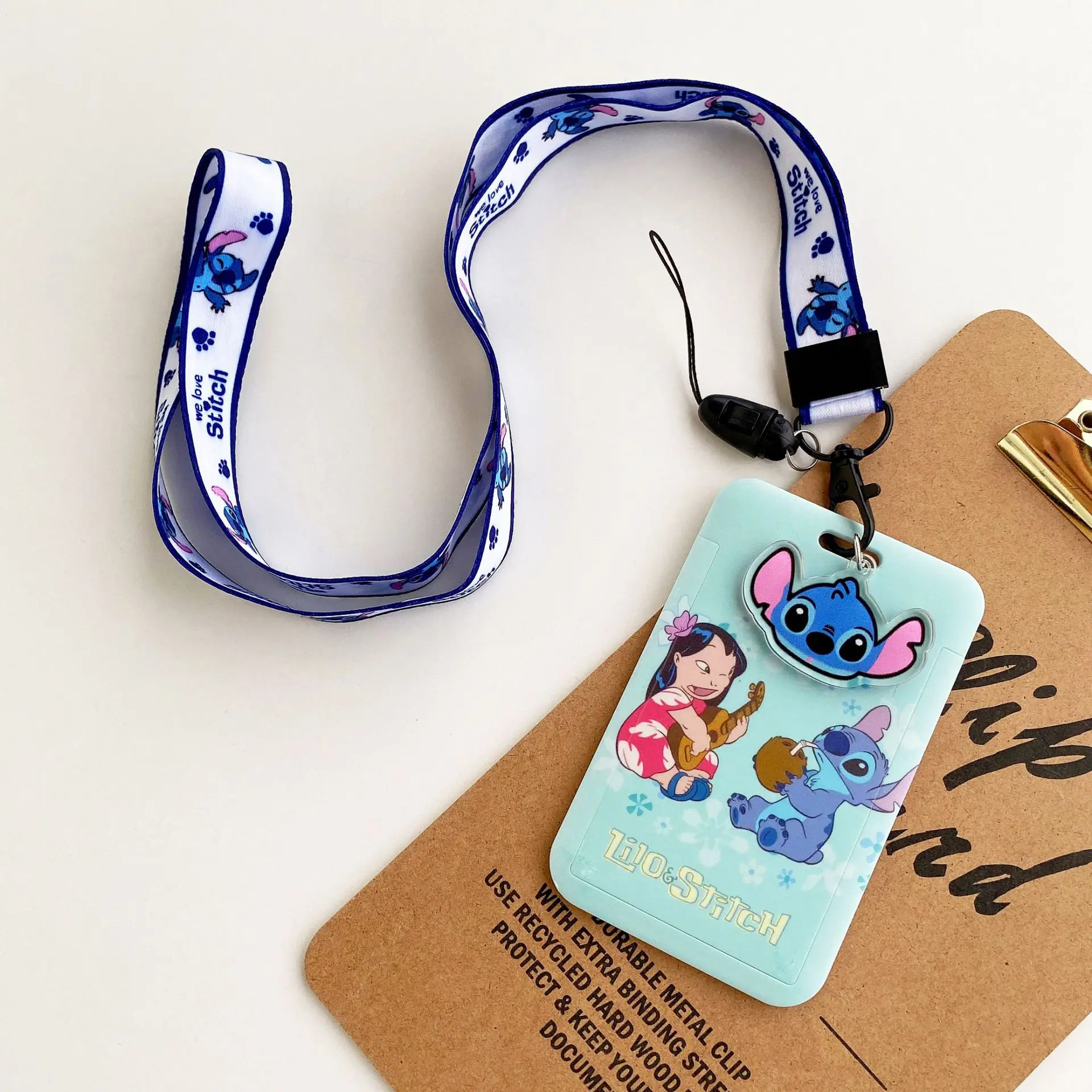 Stitch Id Card Working Card Badge Holder Student Id Card Holder With ...