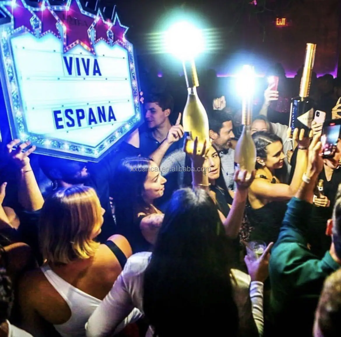 Customized Star Message Board Rechargeable 26pcs Lettles for Nightclub ...