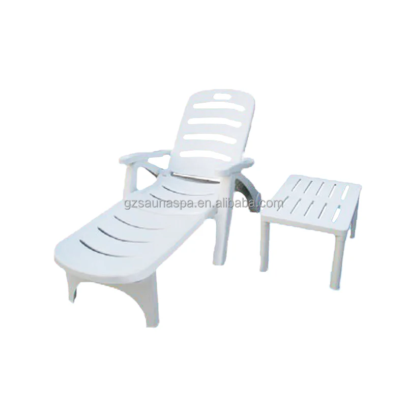 Portable White Plastic Folding Beach Chair for Outdoor Use - Ideal for ...