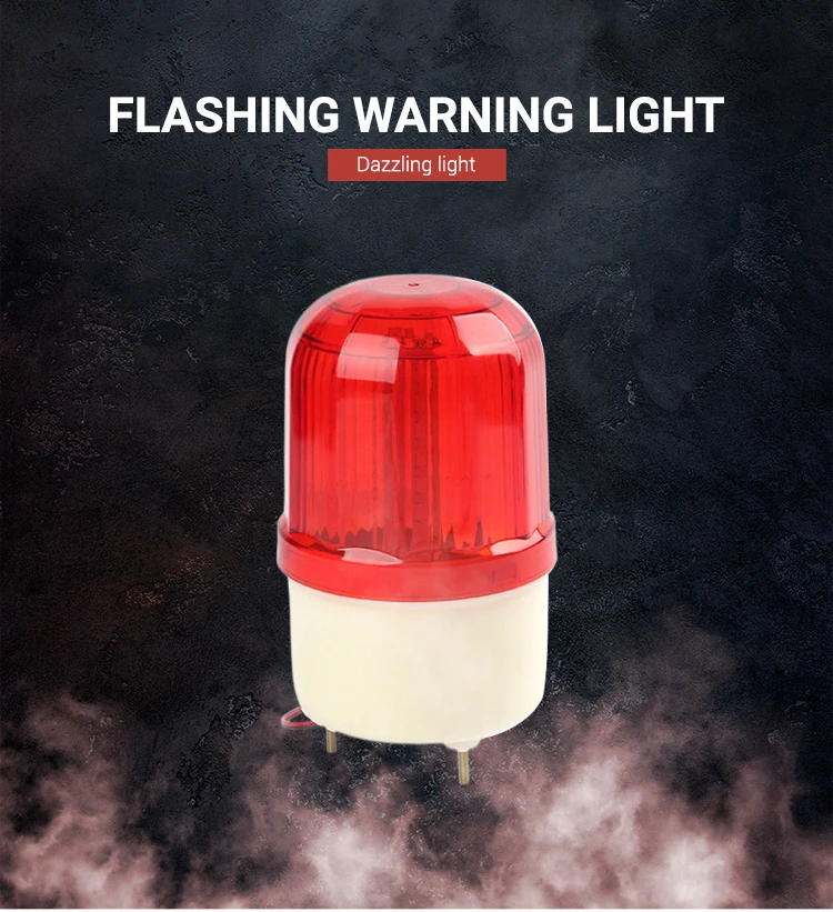 Lte-1101 With Buzzer Warning Light 12v 24v Rotating Flash Led Alarm ...