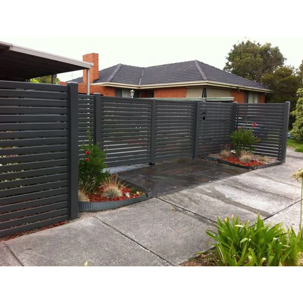 Custom White Aluminium Slat Fence Panel Privacy Slats Rot-Proof ...