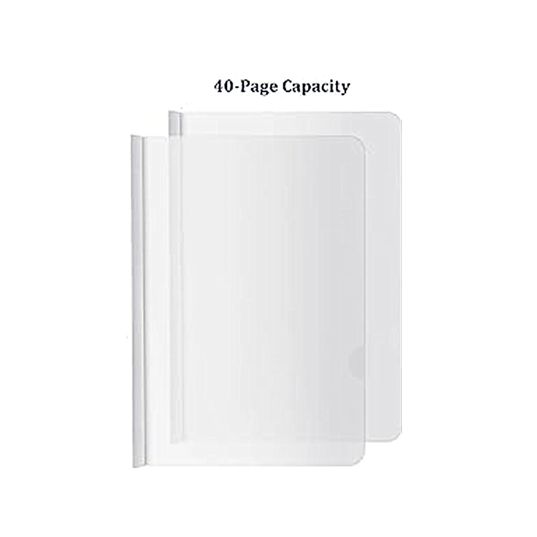 Document Binding Bars Lurrose 20-Pack A4 Binding Bars - Clear Slide ...