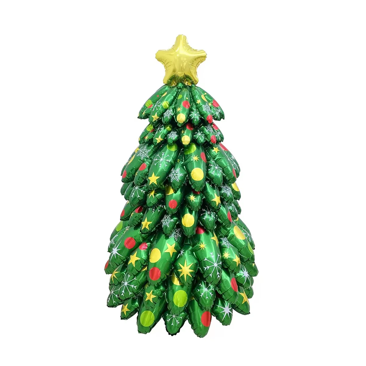 51inch Diy Christmas Tree Aluminum Foil Balloon Splicing Christmas ...