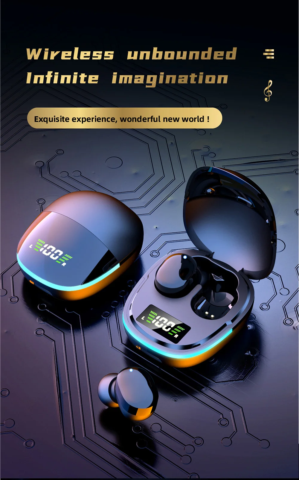 2025 G9S Wireless Earbuds TWS Earphones, Bluetooth 5.3, Noise ...