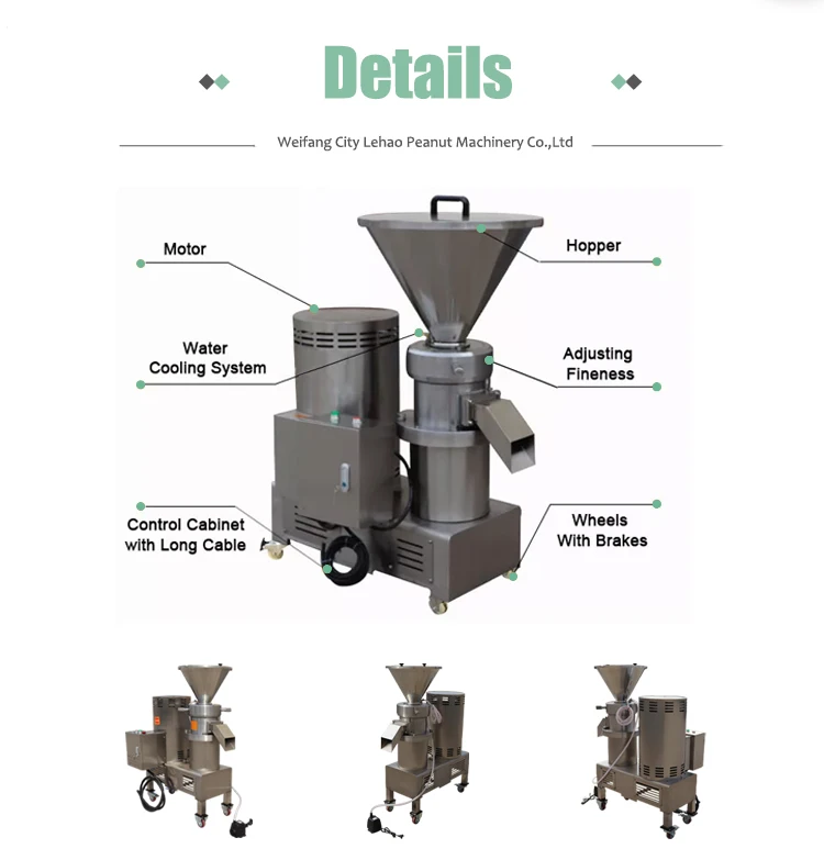 Commercial Electric Sesame Paste Making Machine Tahini Almond Cashew ...