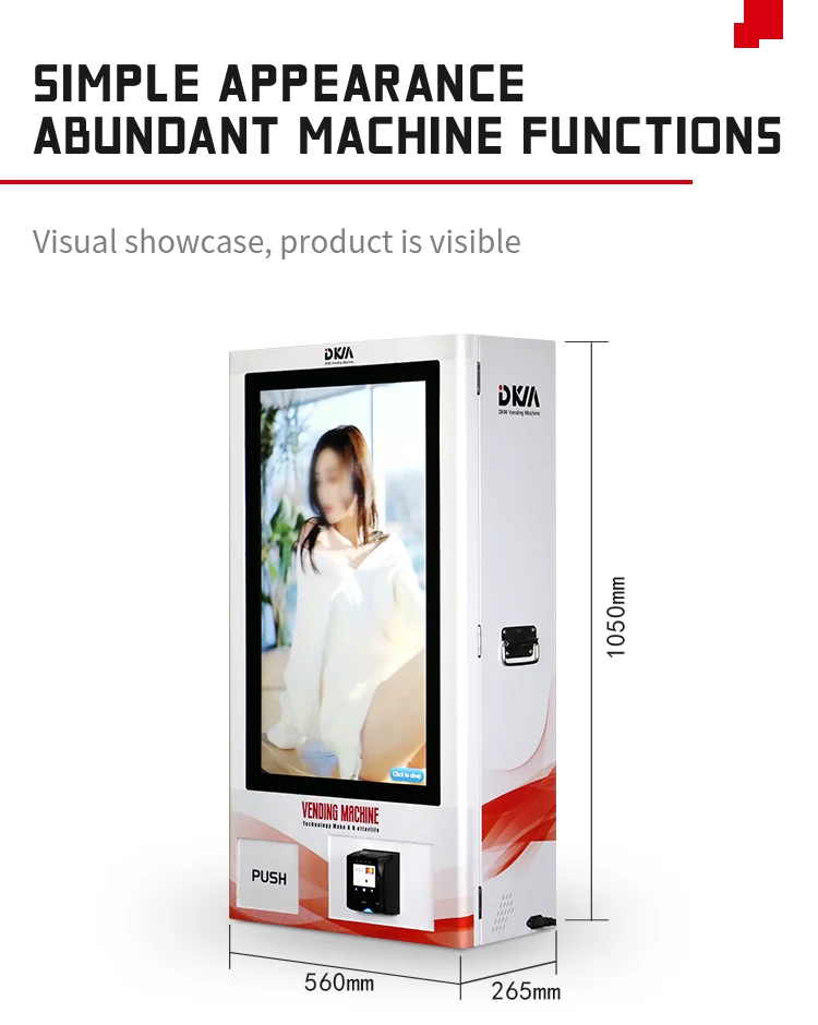 Dkm Factory Direct Sale Custom Outdoor Small Smart Wall Mounted Snack ...