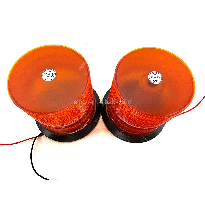80LED White Beacon Warning Light - Flashing Safety