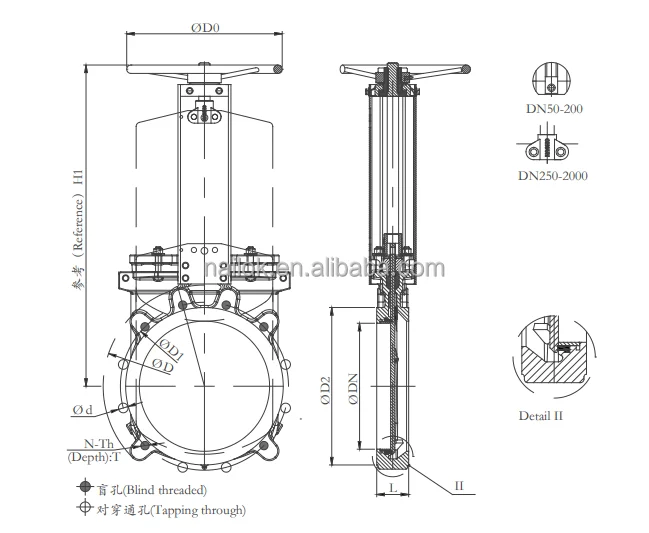 Wafer Flange Lug Type Stainless Steel Cf8m Dn3000 Unidirectional Seal ...