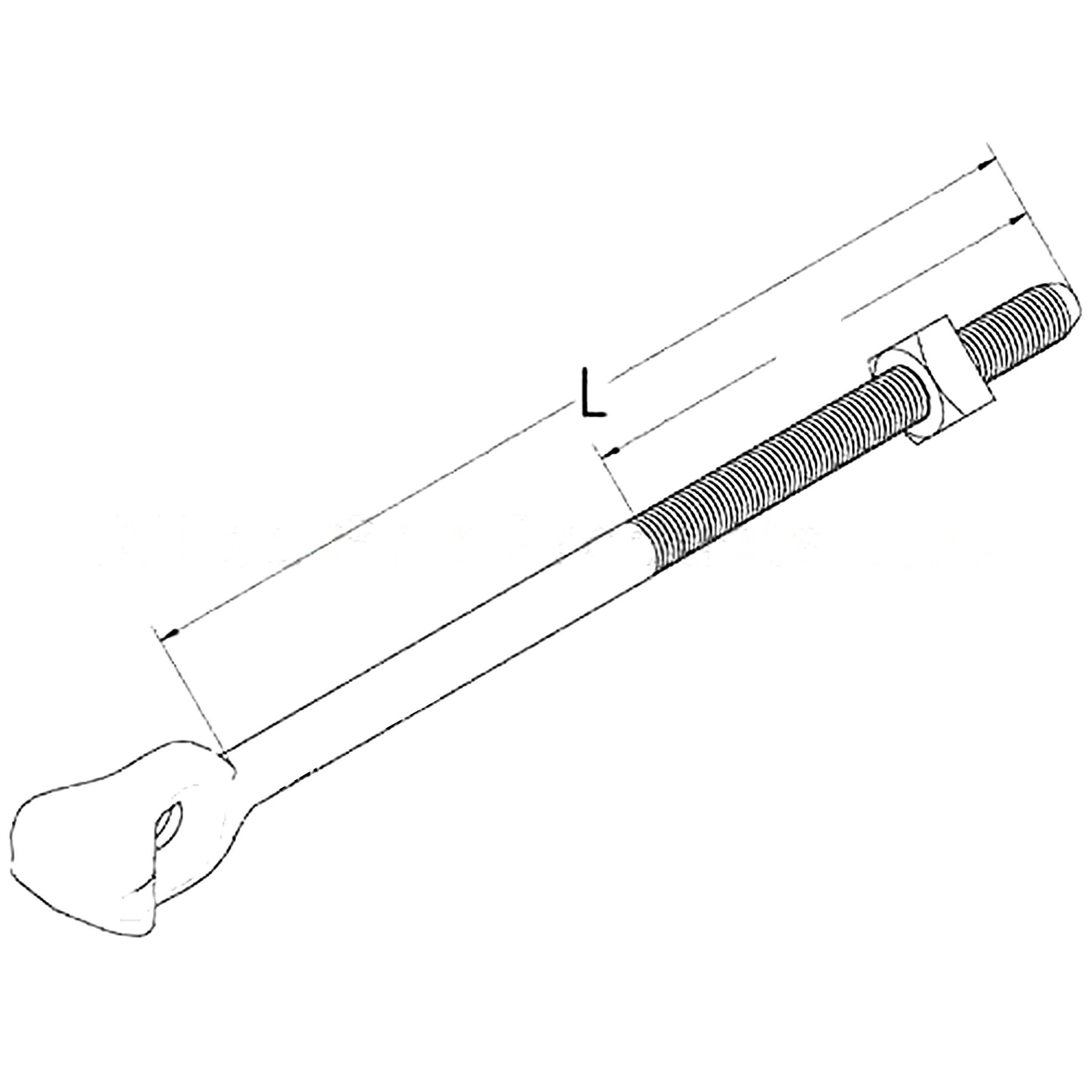 Steel Angle Type Anchor Rod Thimble Eye Bolt Hex Bolt Design-Metric ...