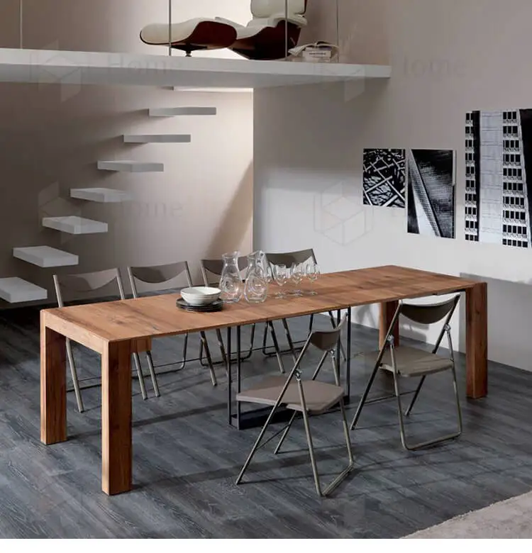 Nordic Furniture - Extendable Wooden Dining Table Set