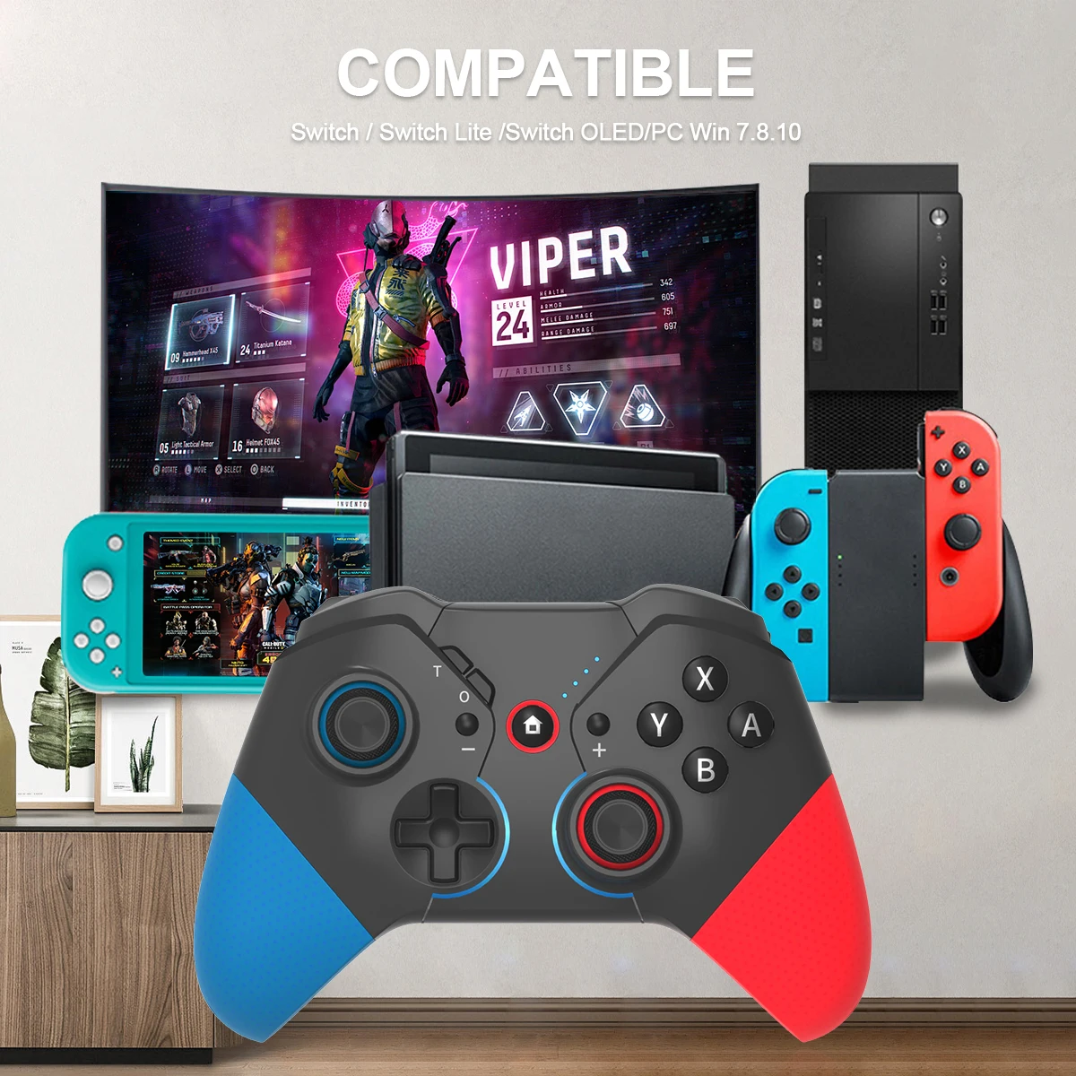 Honson Wireless Switch Game Controller For Nintend Switch/switch Lite ...