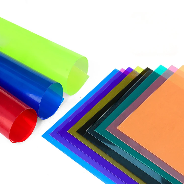 A4 Color PVC Plastic Sheet Roll Matte Translucent Hard Transparent ...
