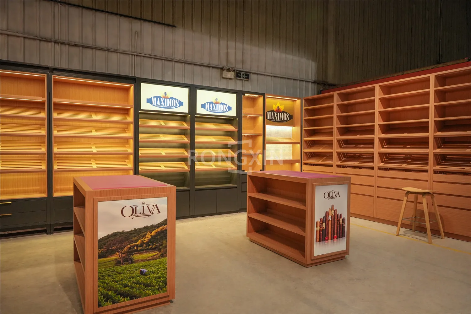 Custom Tobacco Display - Elegant Cigar Shop Solutions