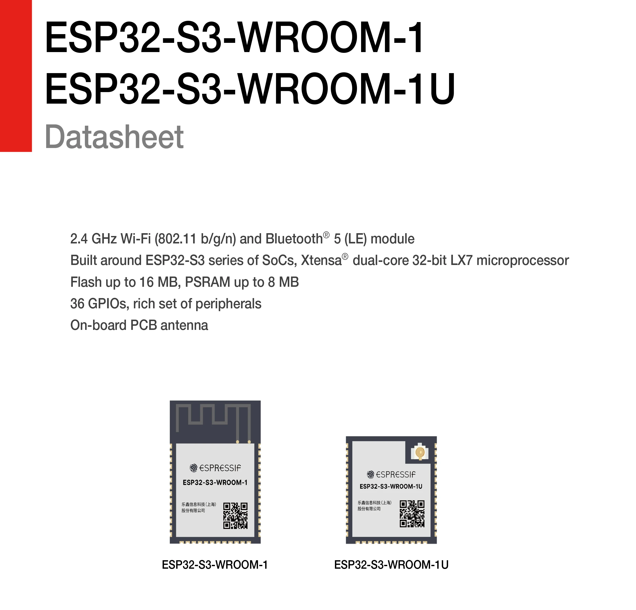 ESP32-S3-WROOM-1 BLE BT Wifi Module - Versatile and Efficient