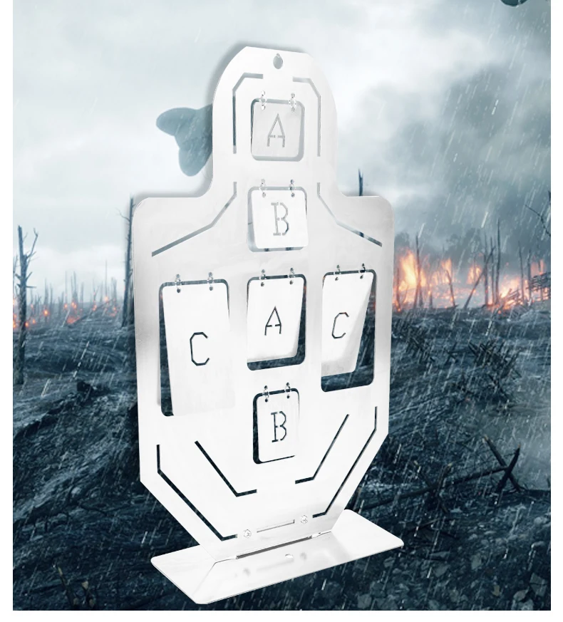 Stainless Steel Metal Shooting Target Soft Bullet Gun Accessories Toy ...