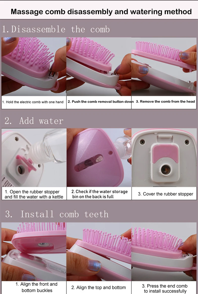 Hand-held Mini Handy Usb Charging Nano Mist Sprayer Vibrate Scalp ...