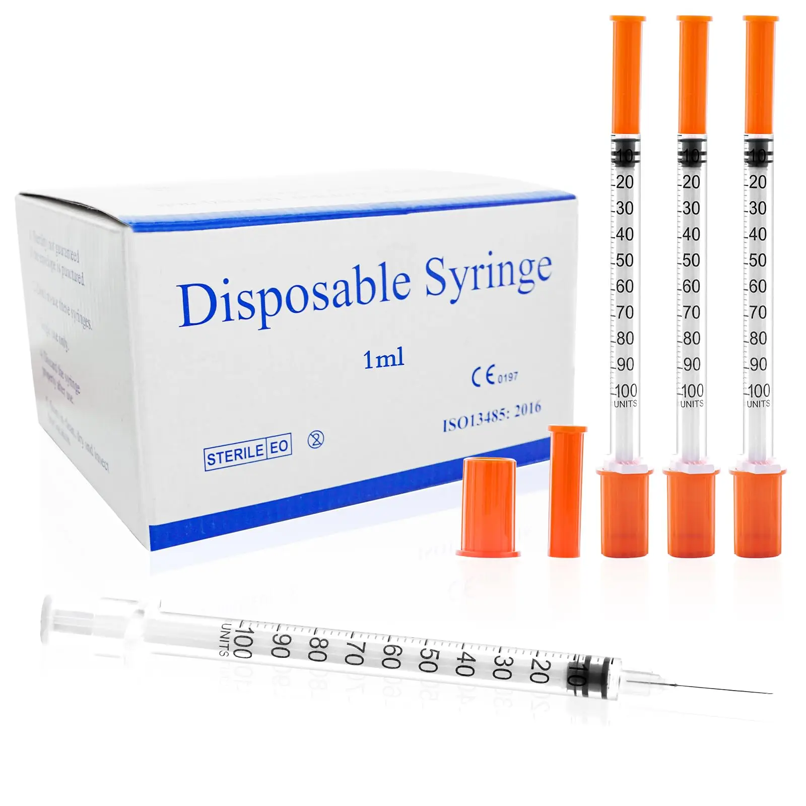 Disposable Medical Insulin Syringe Sterile Insulin Needle Plastic ...