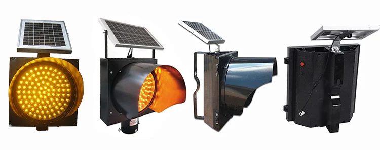 High Quality Solar Powered Yellow Flashing Led Road Safety Signal ...