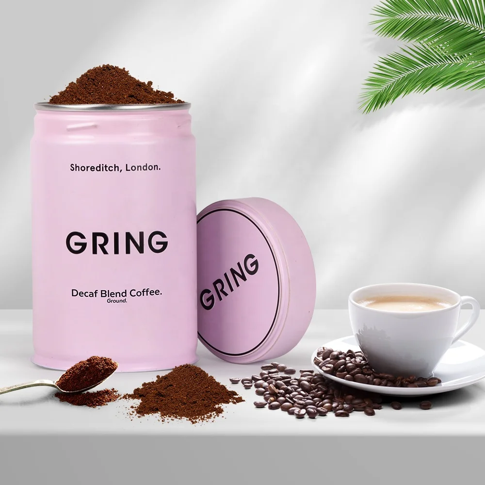 Custom Round Airtight Coffee Can Food Grade Seal Powder Capsule Tin ...