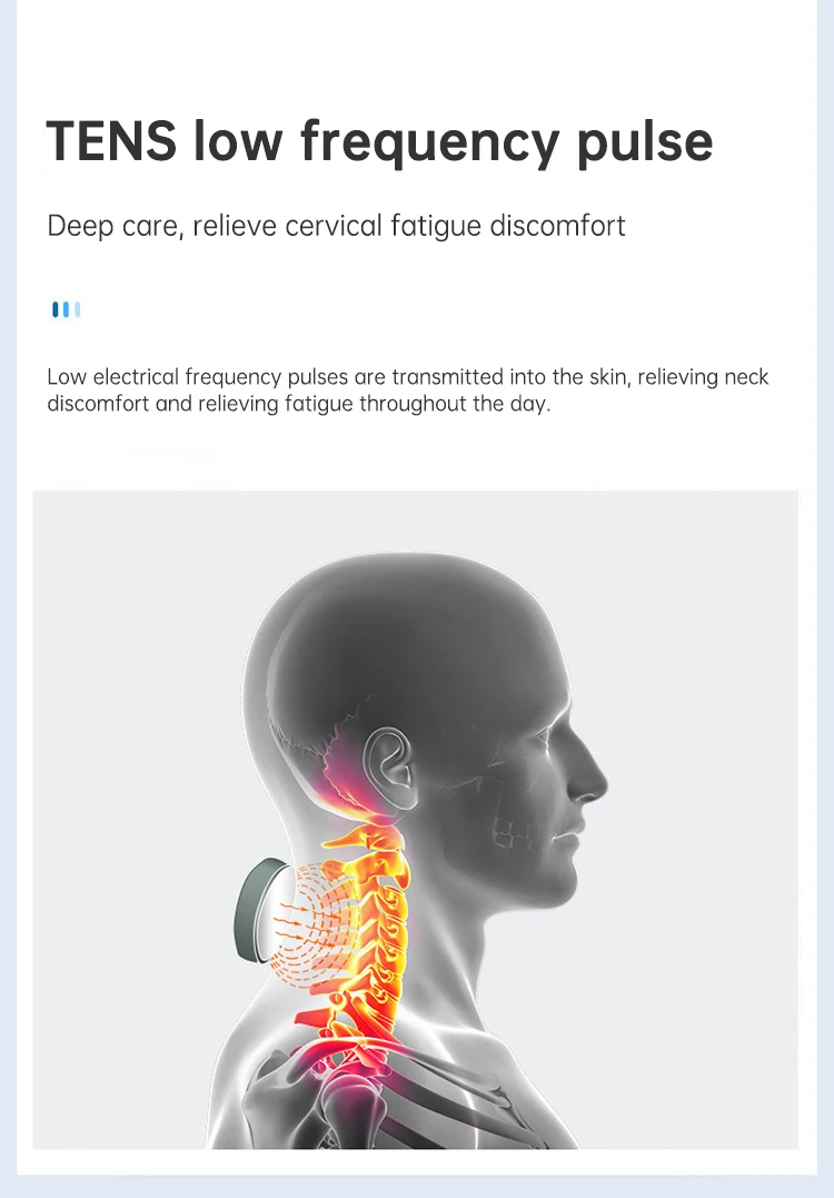 Smart Tens Pulse Neck Back Massage - Relieve Pain Effortlessly