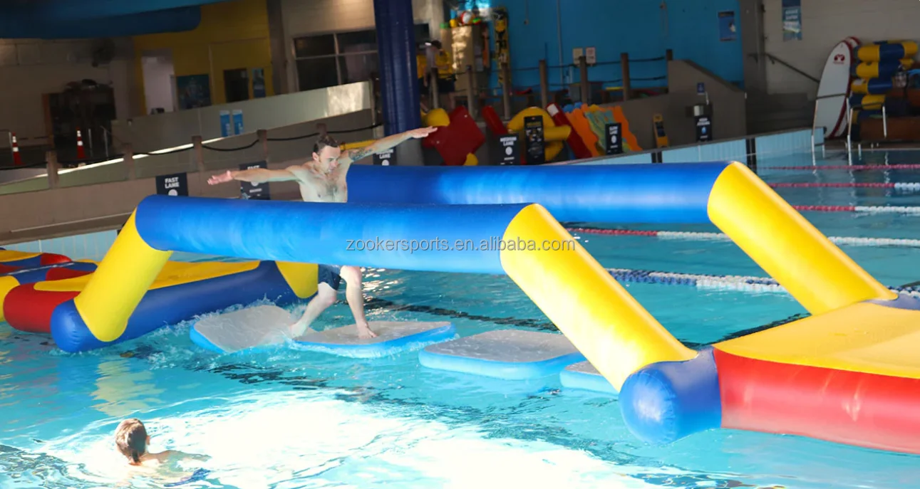 Water Amusement Toys Inflatable Floating Platform Wiggle Bridge ...