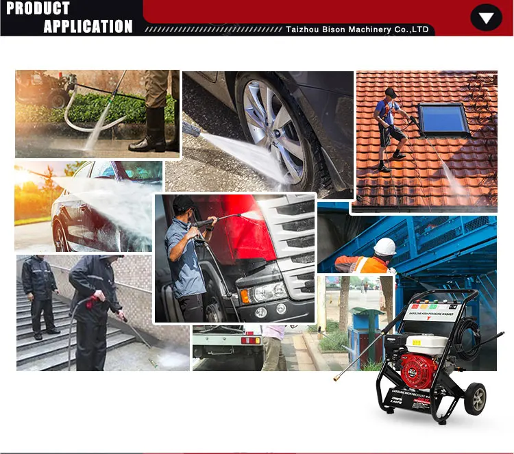 Bison China Gasoline High Pressure Water Cleaner Axial Pressure Washer ...