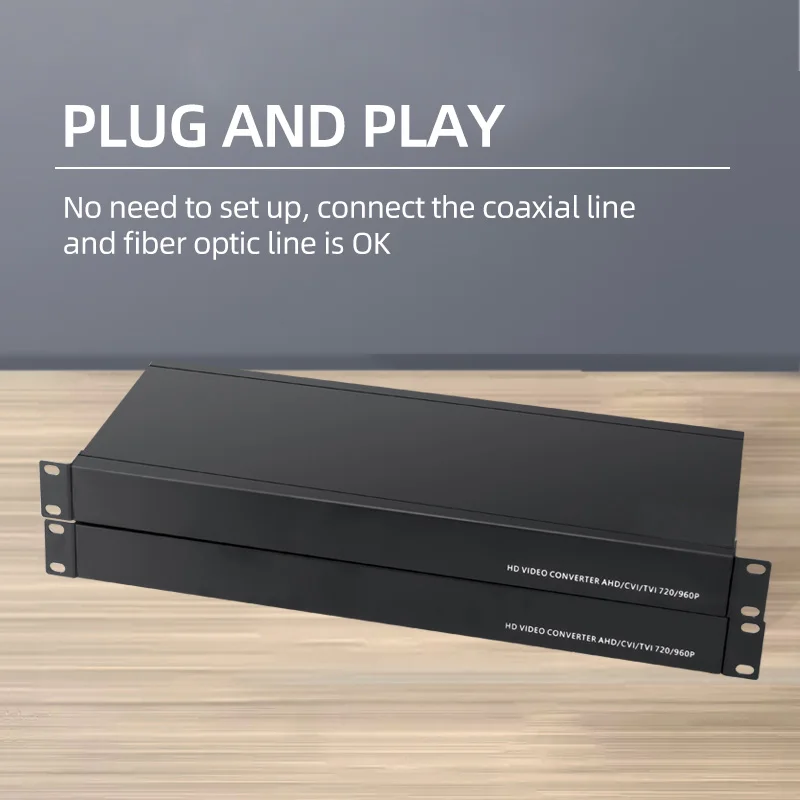 4Ch 1.3MP 960P CVI TVI AHD BNC Coaxial HD Video to Fiber Optic ...