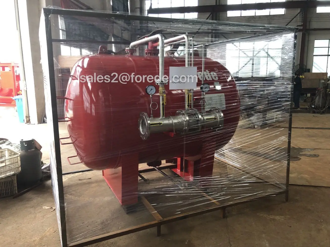 Forede 1000- 5000 Liter Fixed Horizontal Pressure Foam Bladder Tank For ...