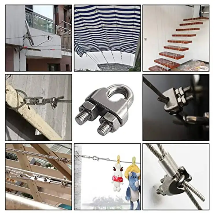 Stainless Steel Wire Rope Clamps for Riggings - Durable & Versatile