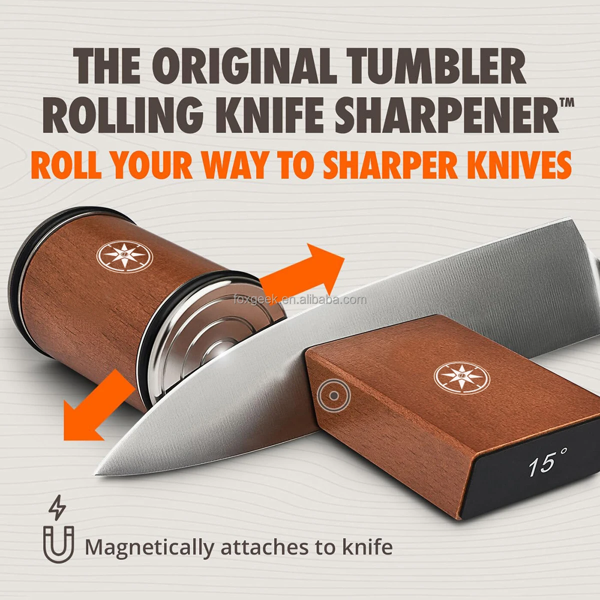 Ecocox Rolling Knife Sharpener - Easy & Customized Sharpening