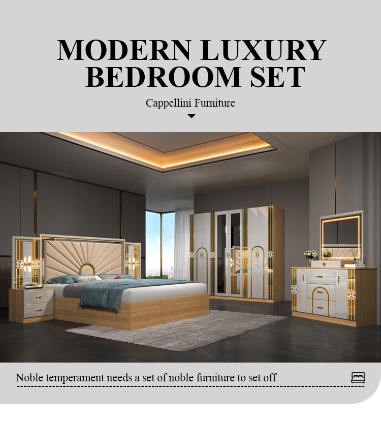 Wholesale New Home Master Room King Size Double Bed Modern Luxury ...