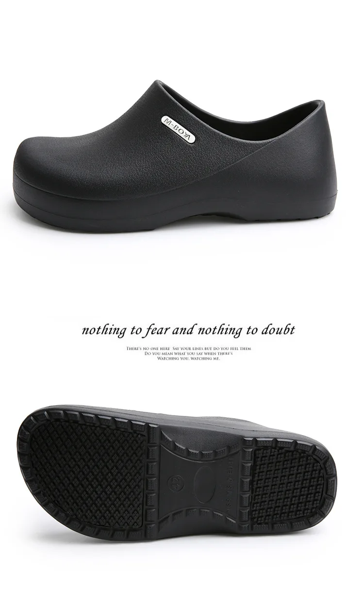 Cook Working Shoes Kitchen Clogs Non-slip Chef Shoes Casual Flat Work ...