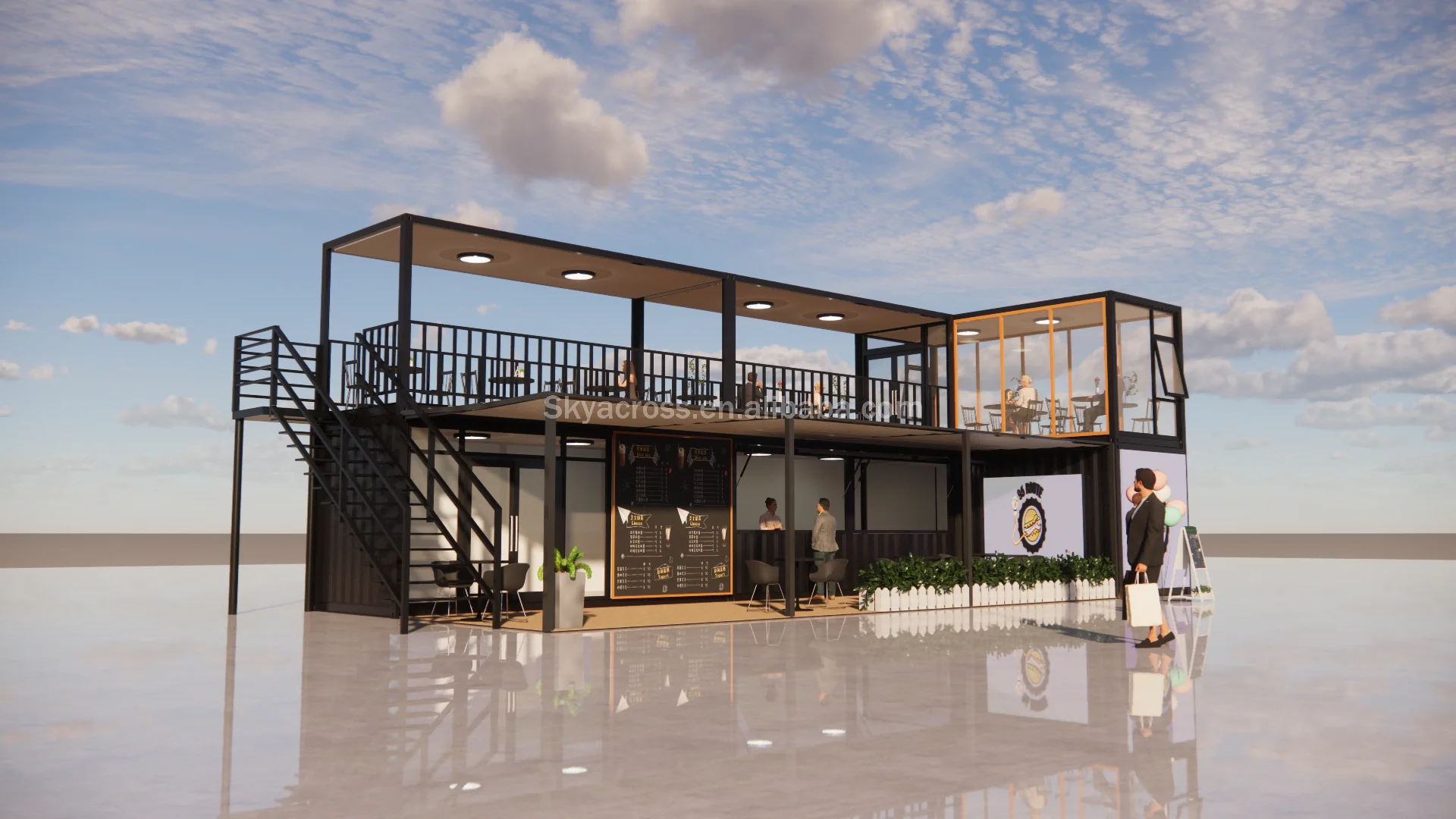 Modular Shipping Container Restaurant - 40ft Container