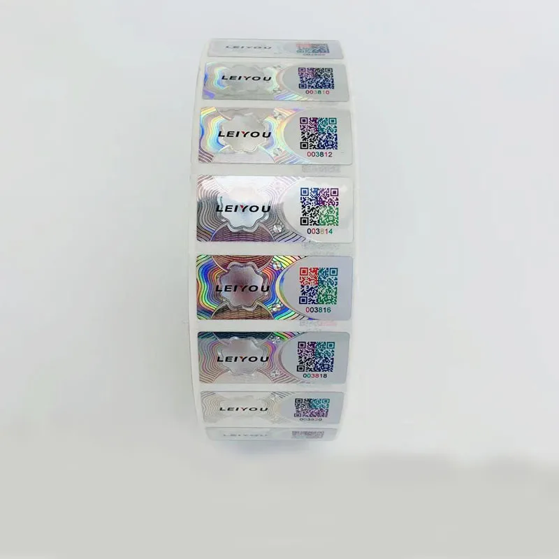 Customized 3D Anti-Counterfeit QR Code Hologram Stickers