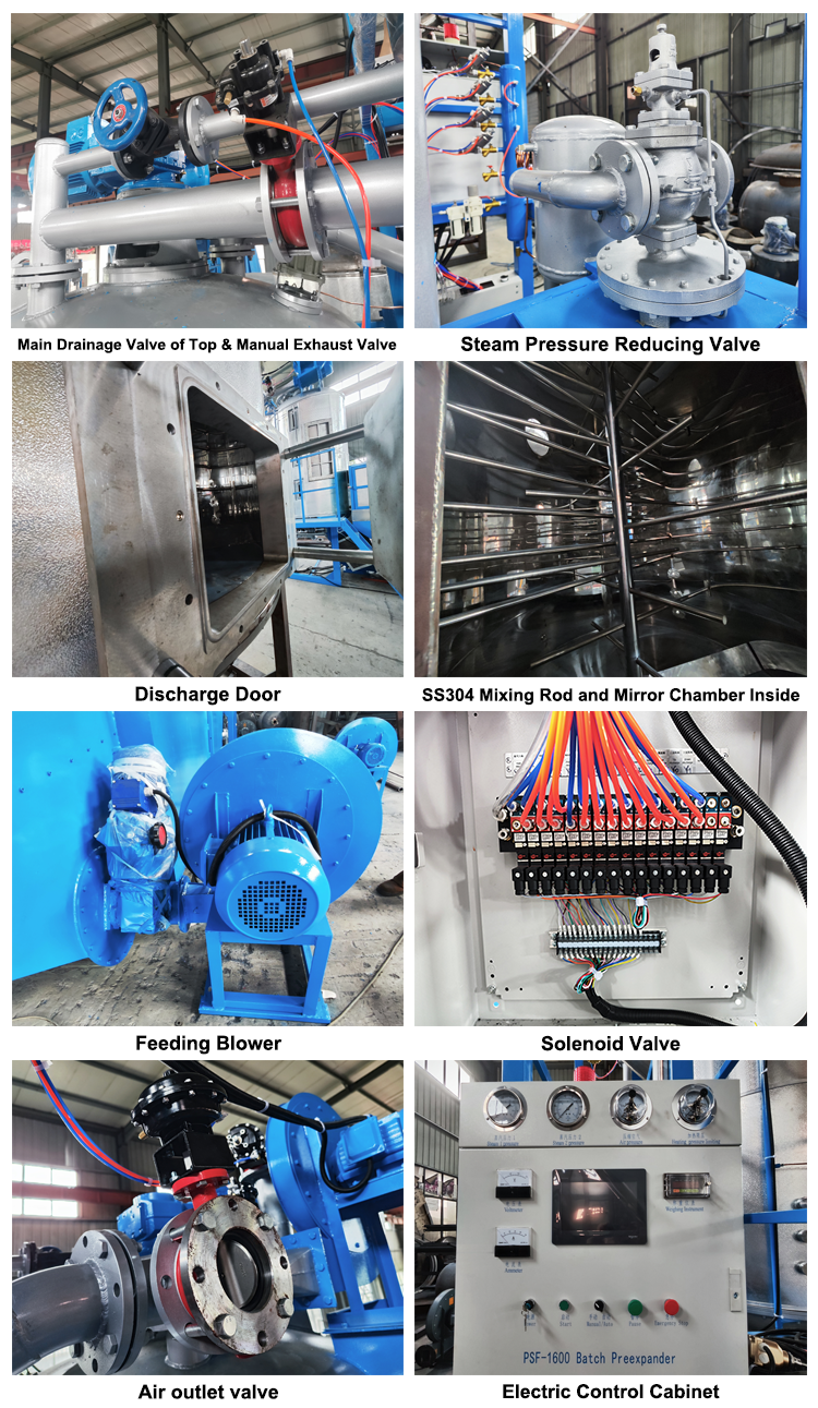 Korean Vibration Sensor Eps Expandable Polystyrene Foaming Pre Expander ...