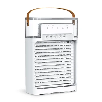 Mist Air Cooler Fan With 1200ml Water 3d Led Ventilation Exhaust ...